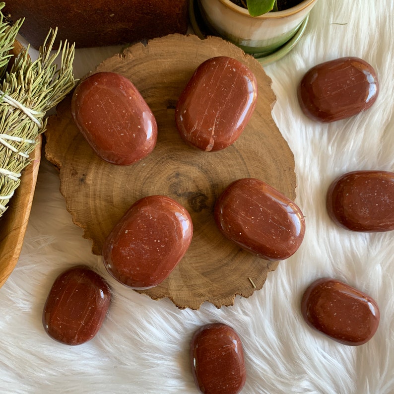 Red Jasper Palm Stone, Root Chakra, Healing Stones - Etsy