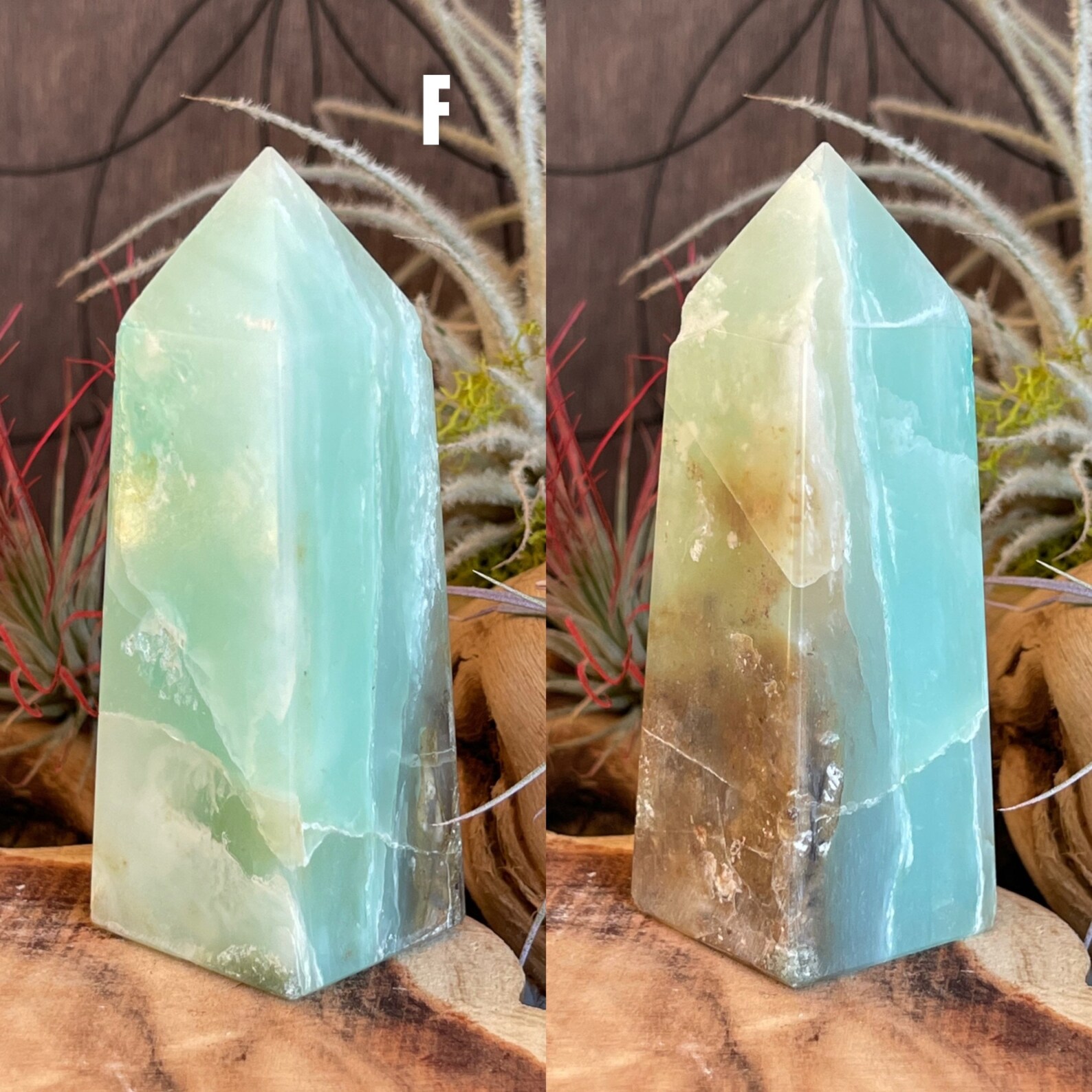 Blue Opal Obelisk Healing Tower Reiki Chakras - Etsy