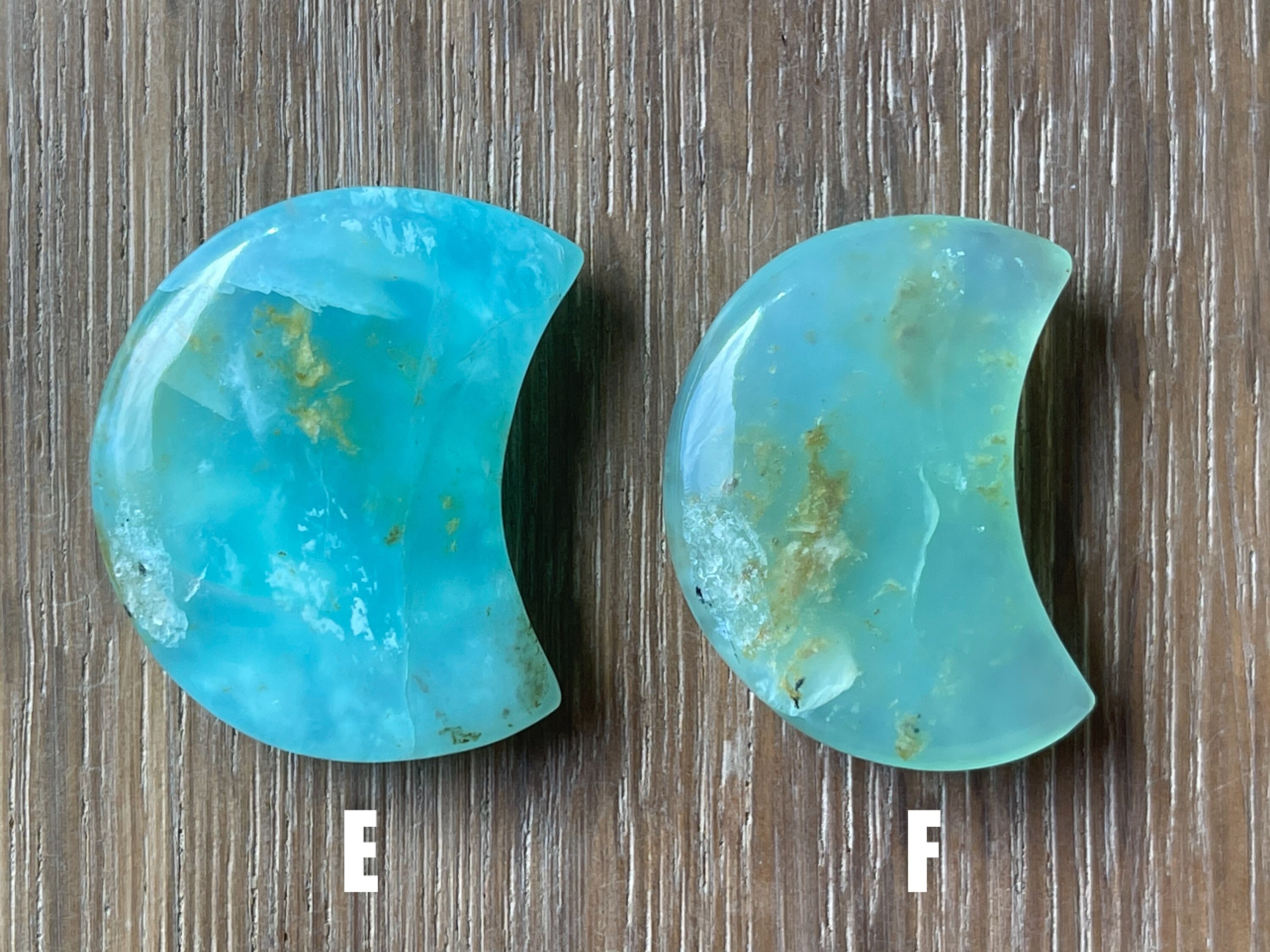 Genuine Blue Opal Moons Opal Moons Reiki Healing chakras. | Etsy