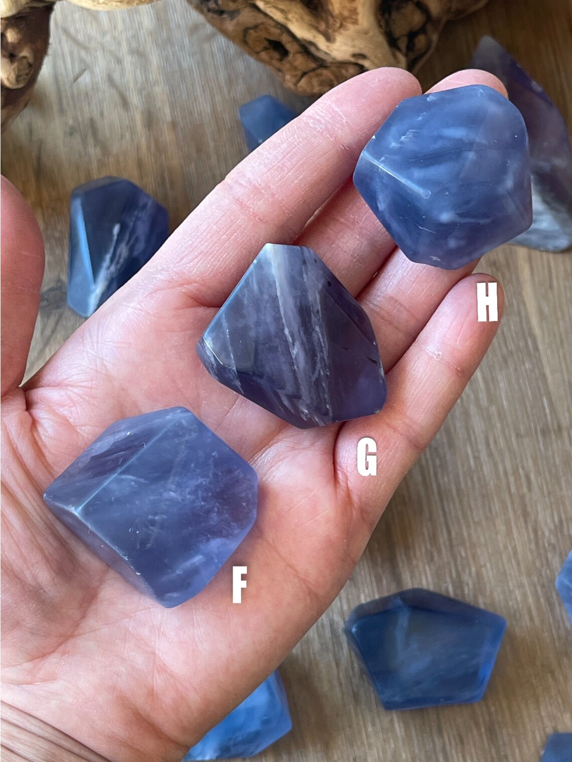 RARE ALL Natural Blue Fluorite With Traces of Yttrium Iron - Etsy
