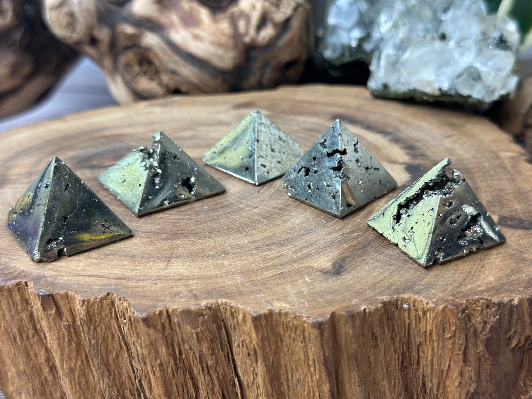 Mini Pyrite Pyramid, Pyrite Points, Healing Points, Chakras - Etsy