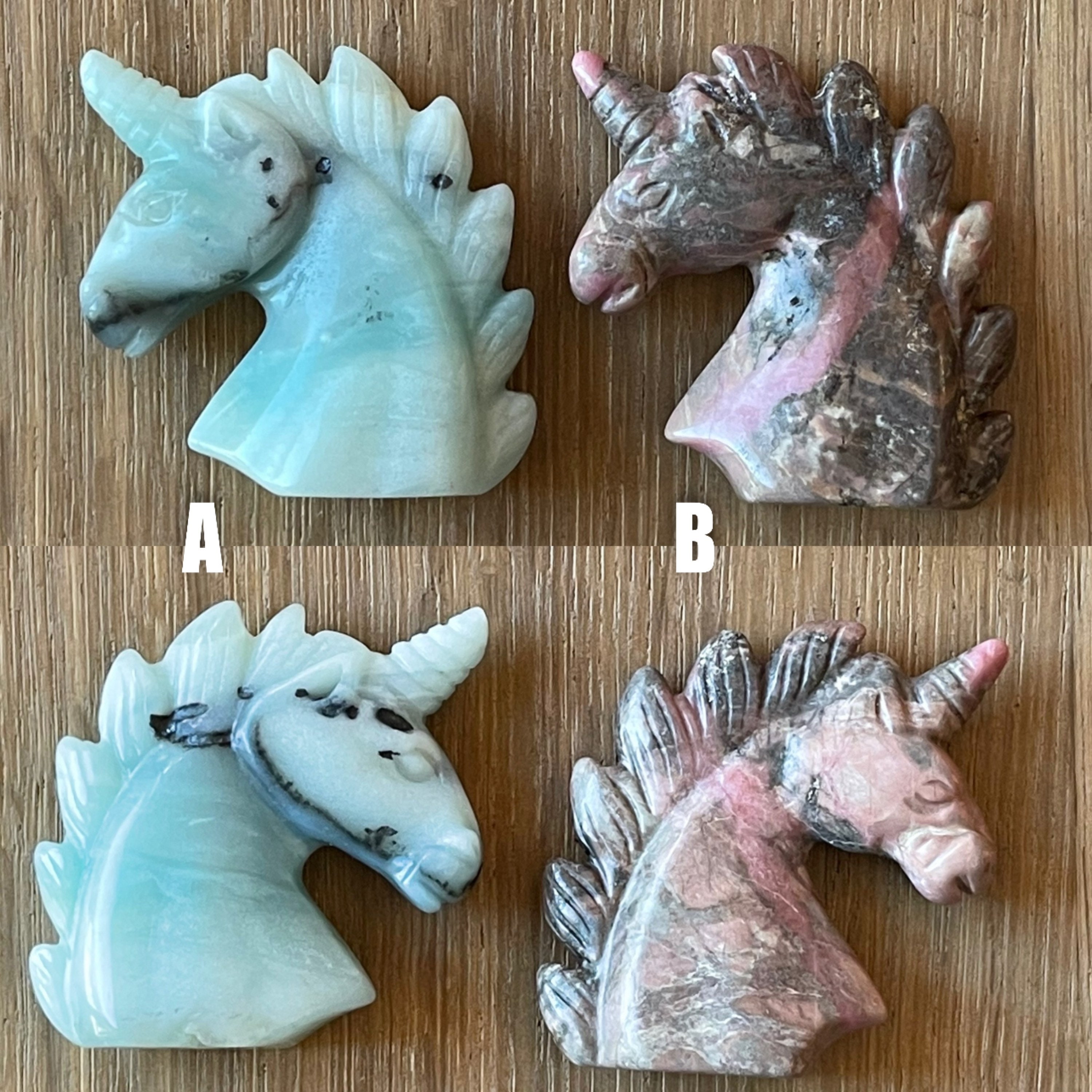Natural Gemstone Unicorn Carvings, Unicorn Carvings, Crystal Unicorns ...