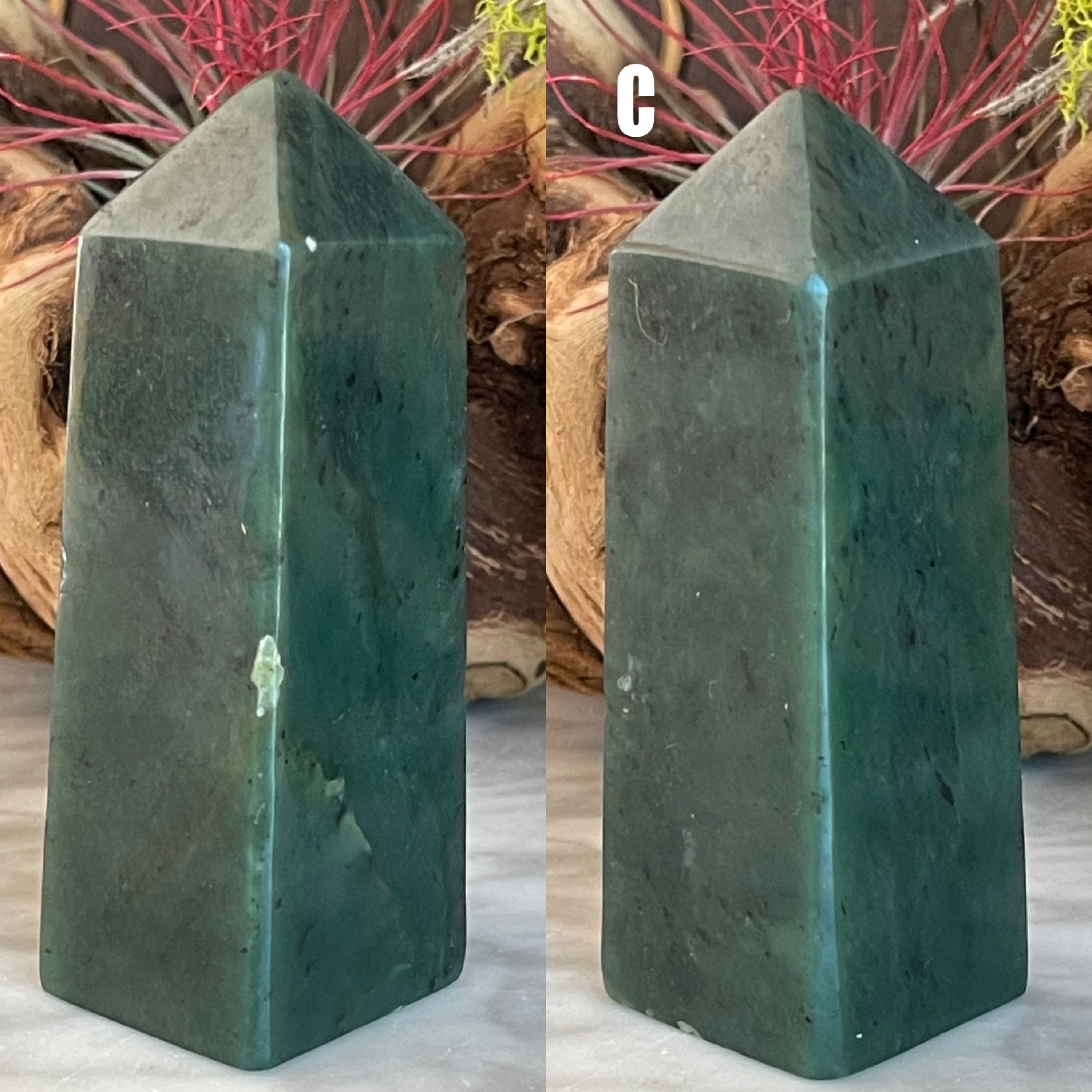 Natural Pakistan Nephrite Jade Towers Jade Points Chakras | Etsy