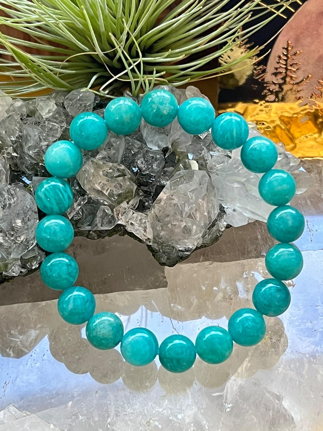 Brazil Amazonite Bead Bracelets, Beaded Bracelets - Etsy