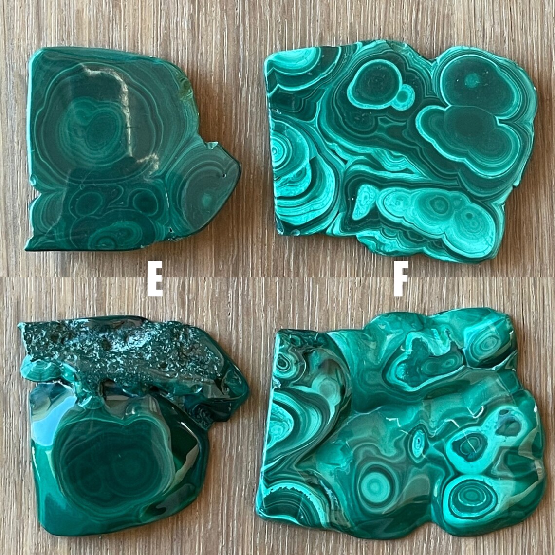 Genuine Malachite Slices Malachite Slabs | Etsy