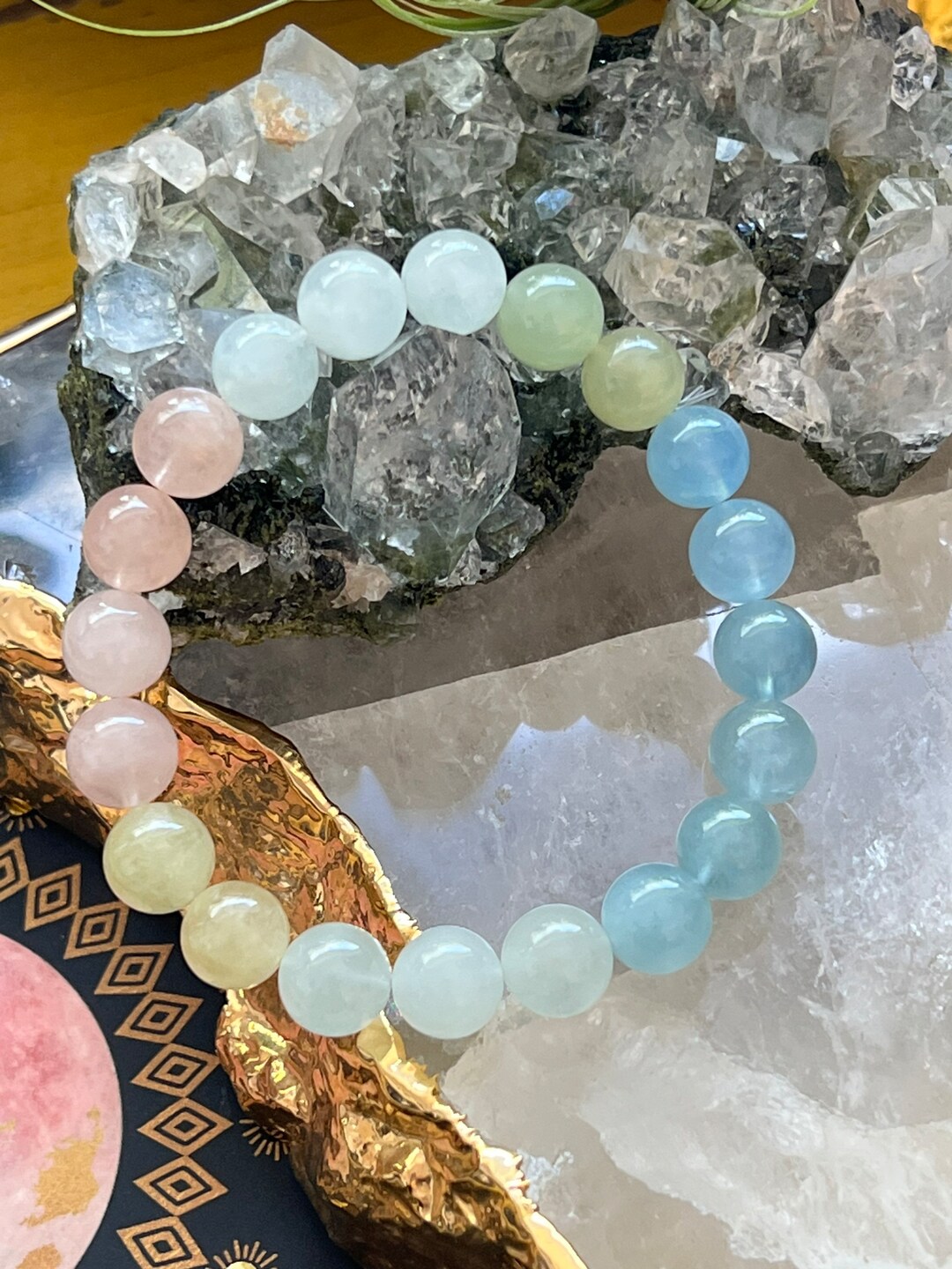 Gradient Beryl Bead Bracelets, Beaded Bracelets - Etsy