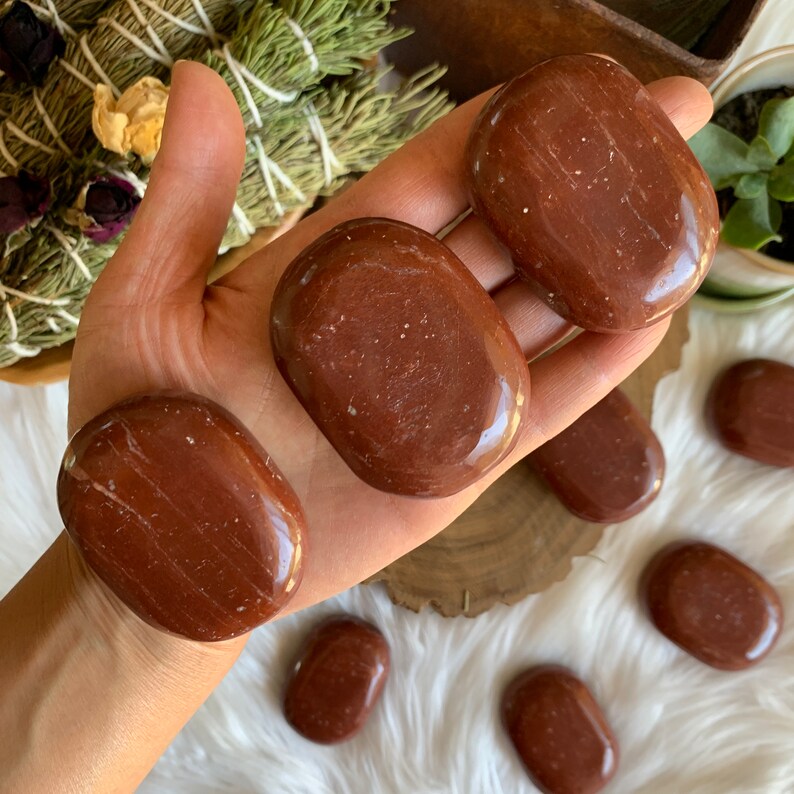 Red Jasper Palm Stone, Root Chakra, Healing Stones - Etsy