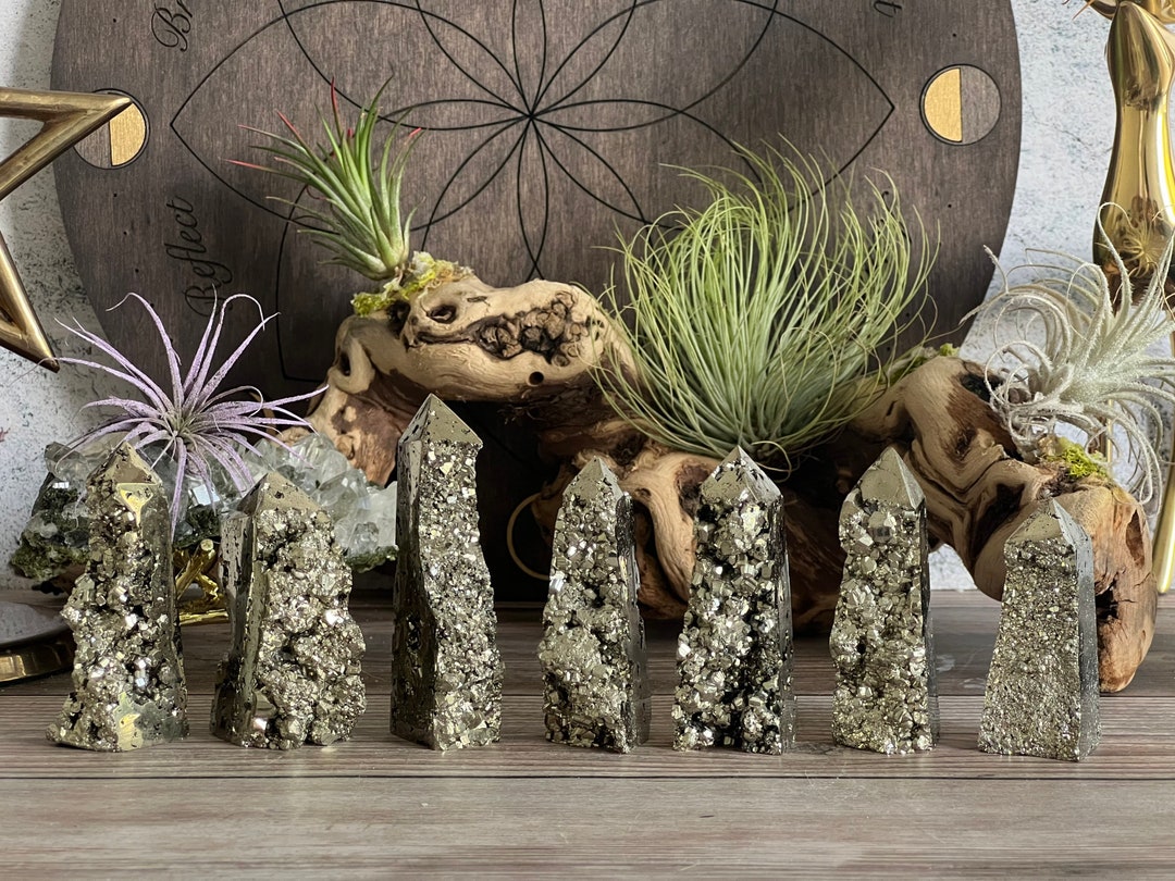 Mini Pyrite Obelisks, Pyrite Points, Healing Points, Chakras - Etsy