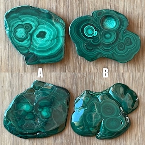 Genuine Malachite Slices, Malachite Slabs - Etsy