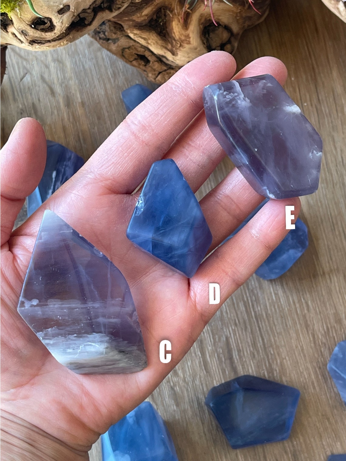 RARE ALL Natural Blue Fluorite With Traces of Yttrium Iron - Etsy