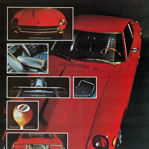 1970 Datsun 240Z Add-on Options Original Magazine Ad - Etsy