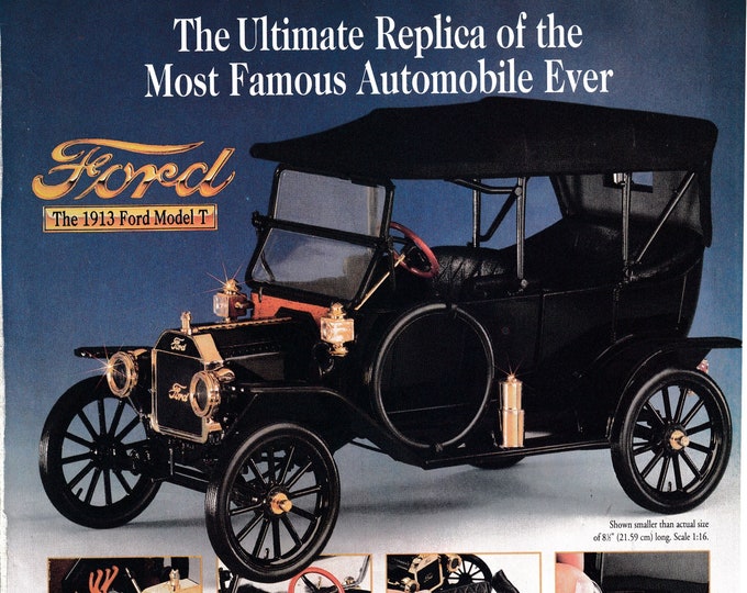 1913 Ford Model T Replica 1992 Franklin Mint Original Magazine - Etsy
