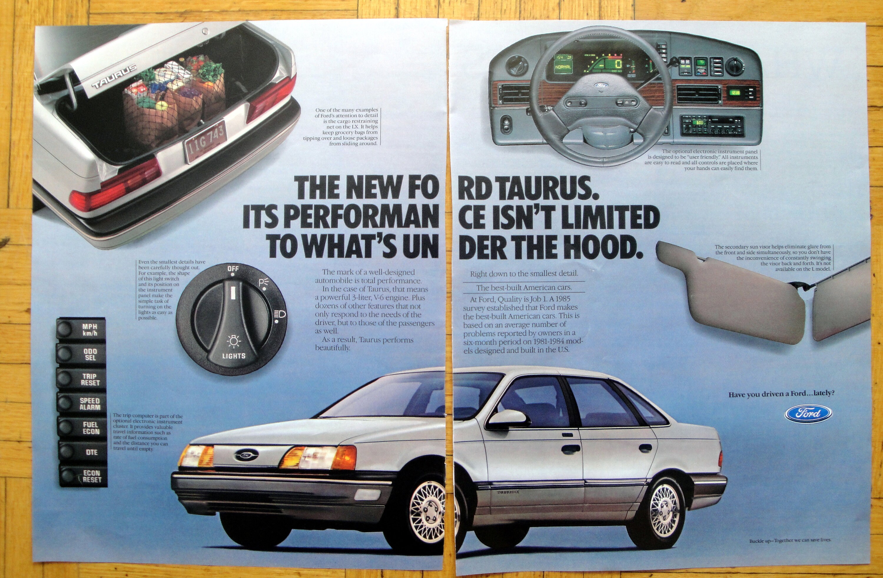 1986 Ford Taurus 4 Door Sedan performance-original 2 Page 13 10 ...