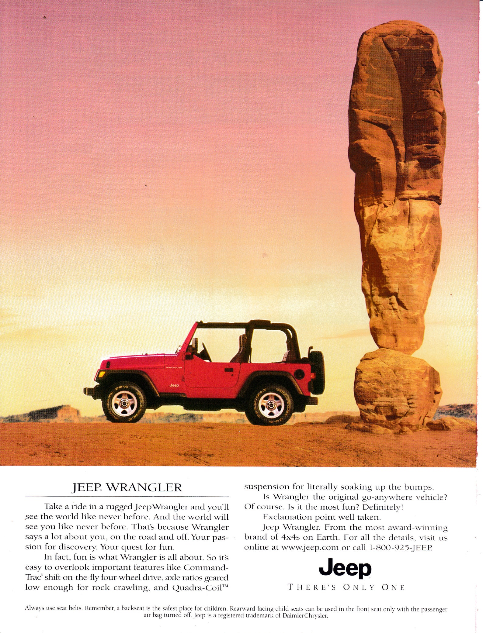 1999 Jeep Grand Wrangler-rock Crawling-original Magazine Ad | Etsy