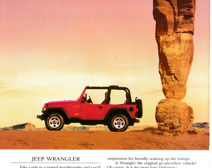 1999 Jeep Grand Wrangler-rock Crawling-original Magazine Ad - Etsy