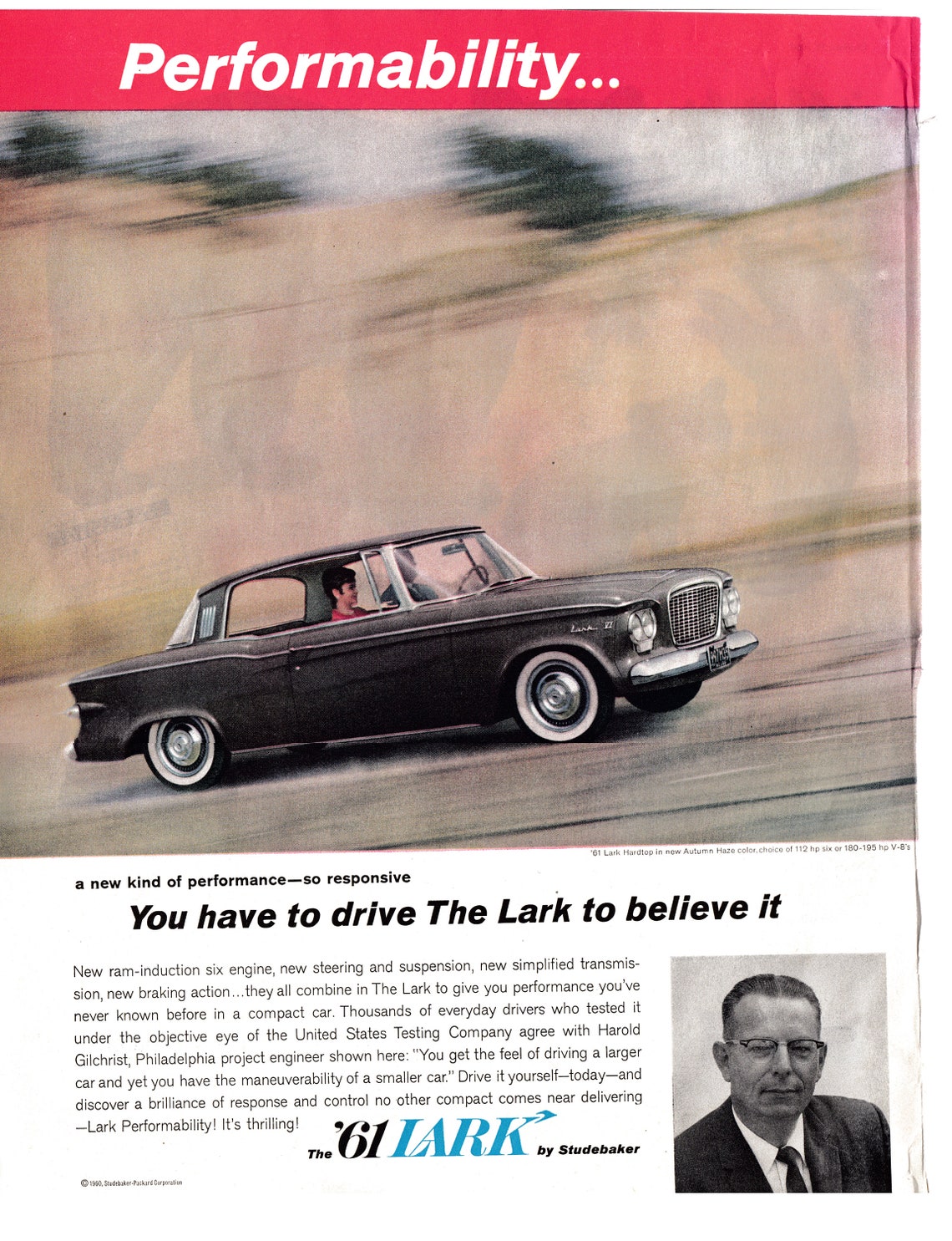 1961 Studebaker Lark-drive It to Believe It-original 13.5 - Etsy Canada