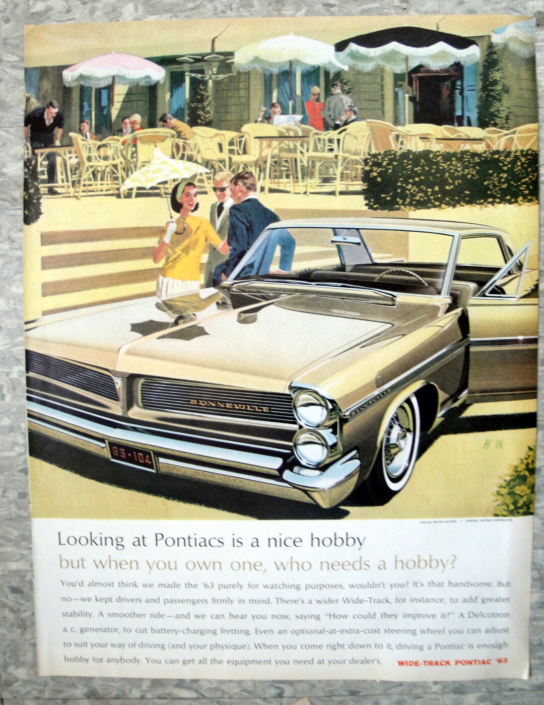 1963 Pontiac Bonneville AC Generator-original 13.5 10.5 Magazine Ad - Etsy