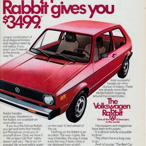 1976 VW Rabbit most Car for 3,499 Red 2 Door Sedan-original 2 Page ...