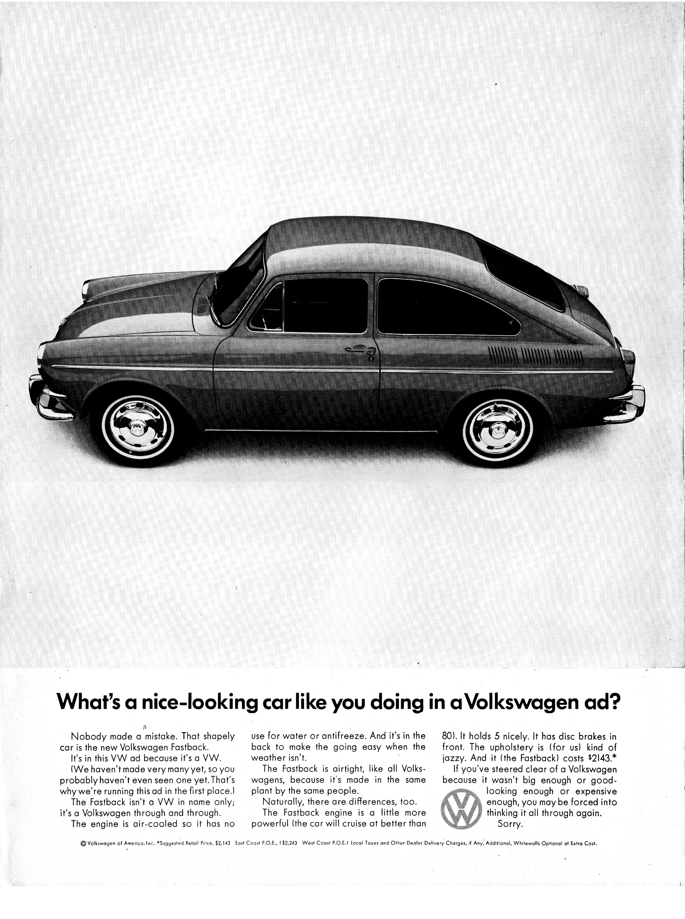 1966 VW Fastback-cost 2143-air Cooled-80 MPH Original 13.5 - Etsy