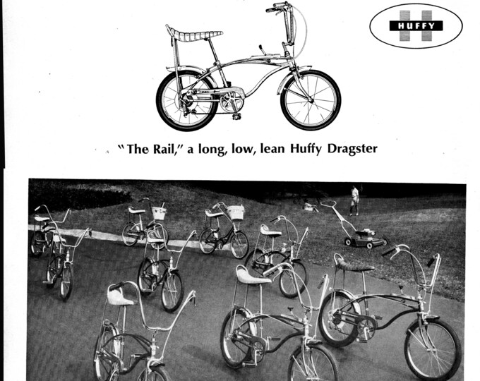 1969 Huffy Bicycle the Rail Dragster-longer-original 13.5 * 10.5 ...