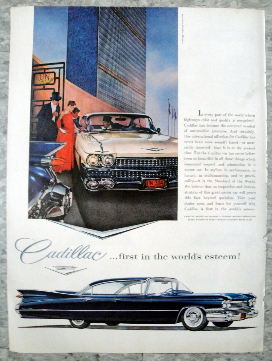 1959 Cadillac Sedan De Ville-original 13.5 * 10.5 Magazine Ad - Etsy