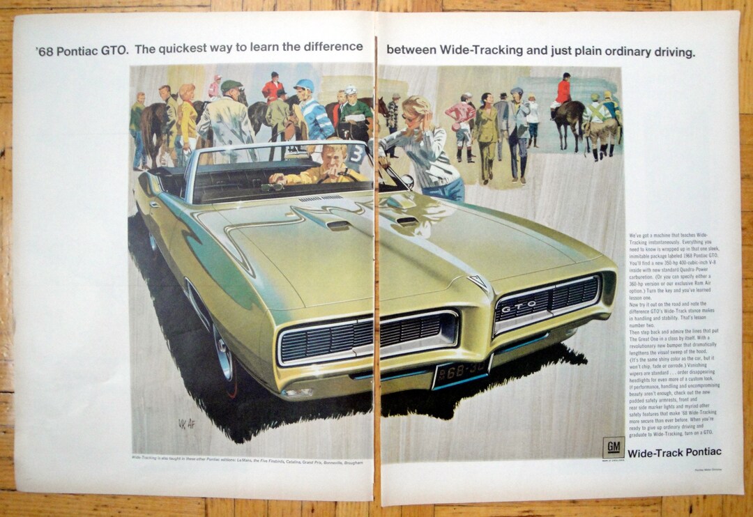 1968 Pontiac GTO Convertible-350 HP 400 CI V-8 -original 2 Page 13.5 ...