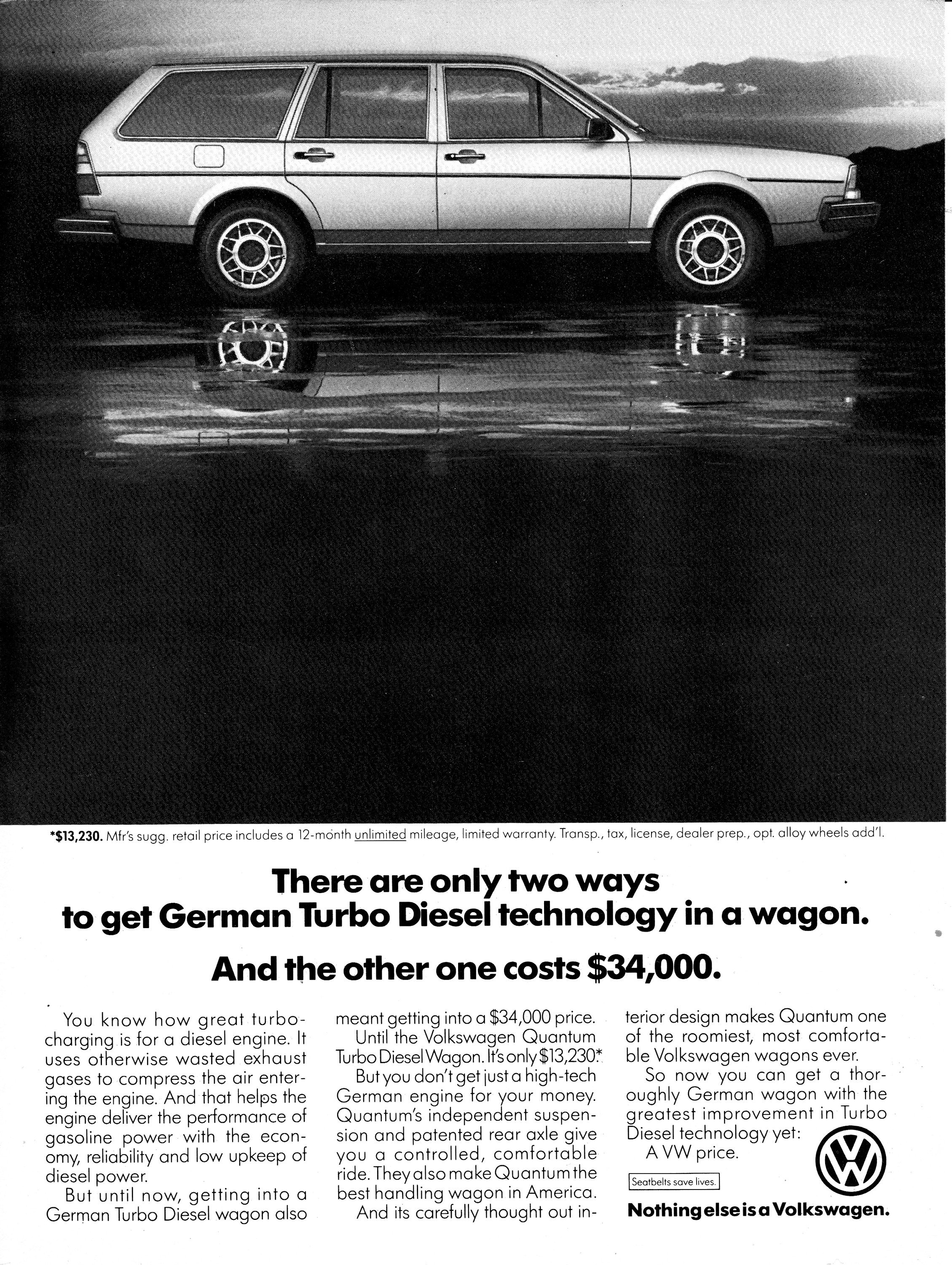 1983 VW Quantum Volkswagen-german Turbo Diesel Wagon Original - Etsy