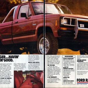 1988 Ford Ranger Pickup Truck Original 2 Page Magazine Ad - Etsy