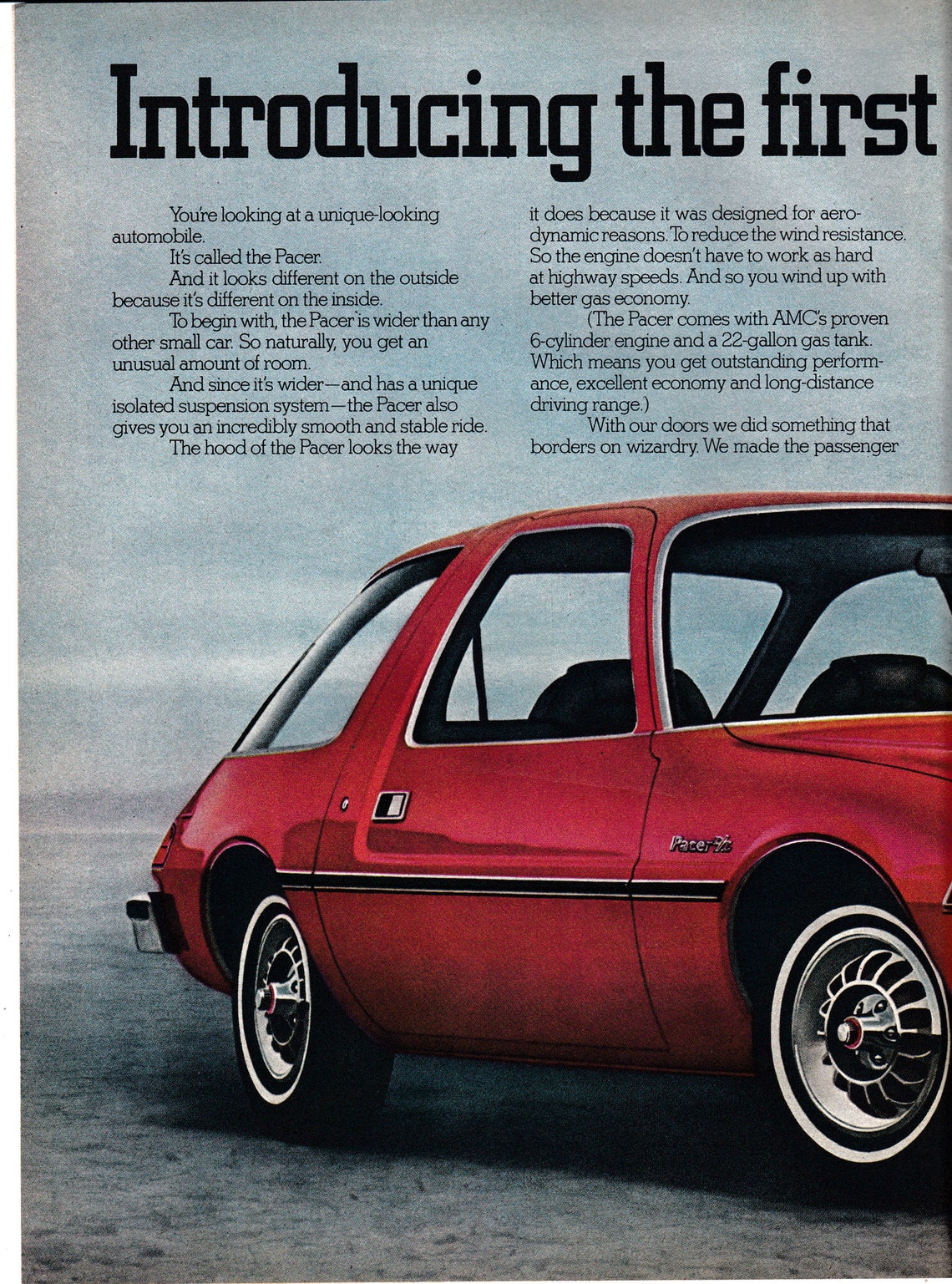 1975 AMC Pacer-the First Wide Small Car-red-vehicle-original 2 - Etsy ...