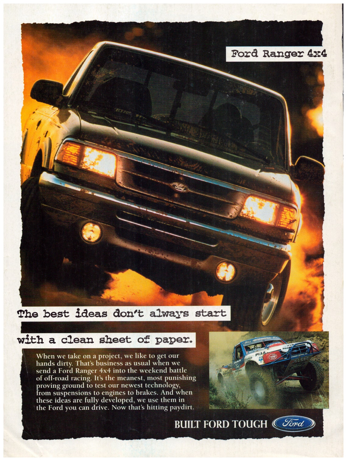 1995 Ford Ranger 4 by 4 Original Magazine Ad - Etsy