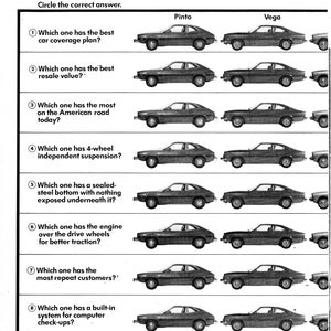 1974 VW Beetle Test Your Economy Car Iq-bug Volkswagen Original 2 Page ...