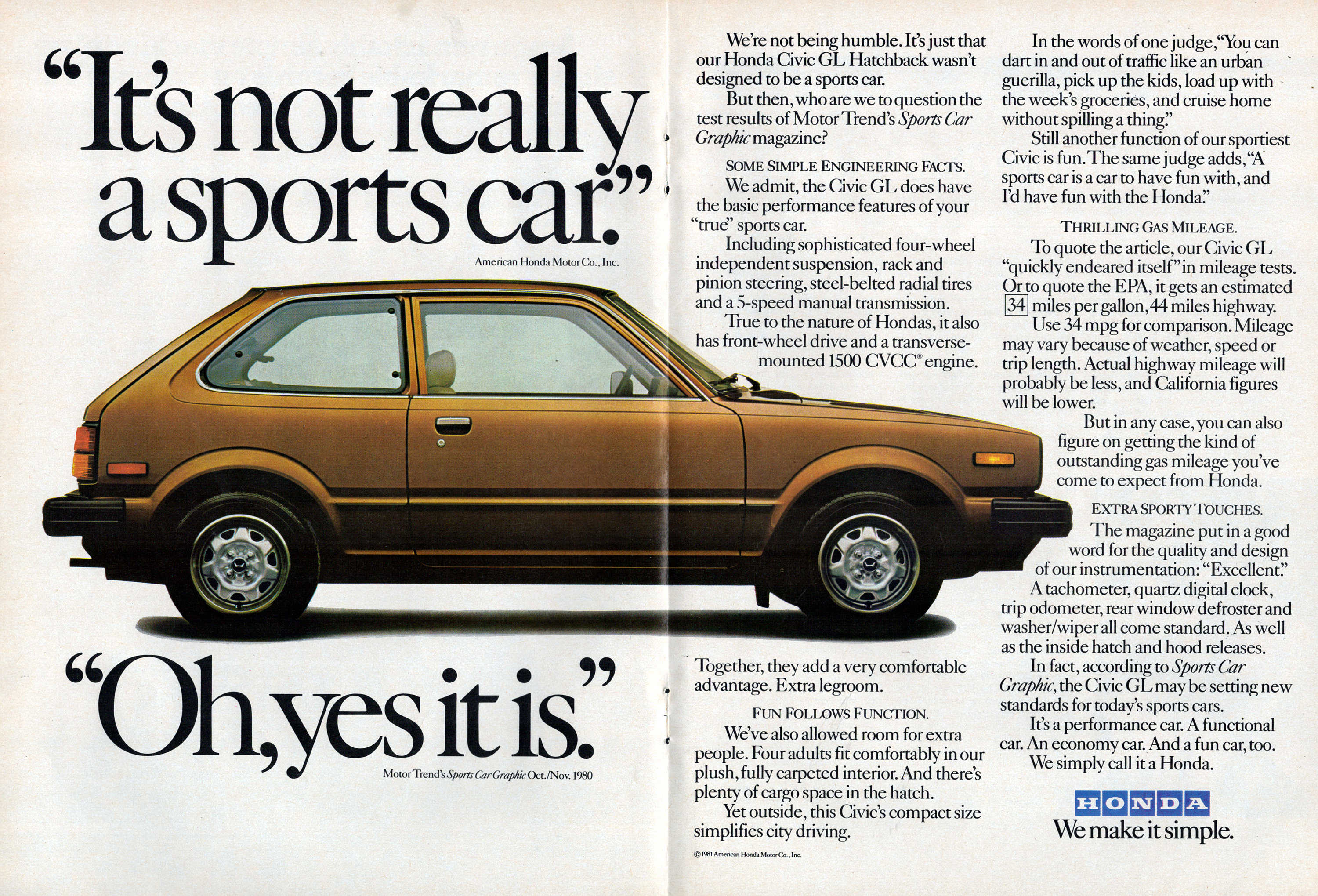 1981 Honda Civic Hatchback Brown