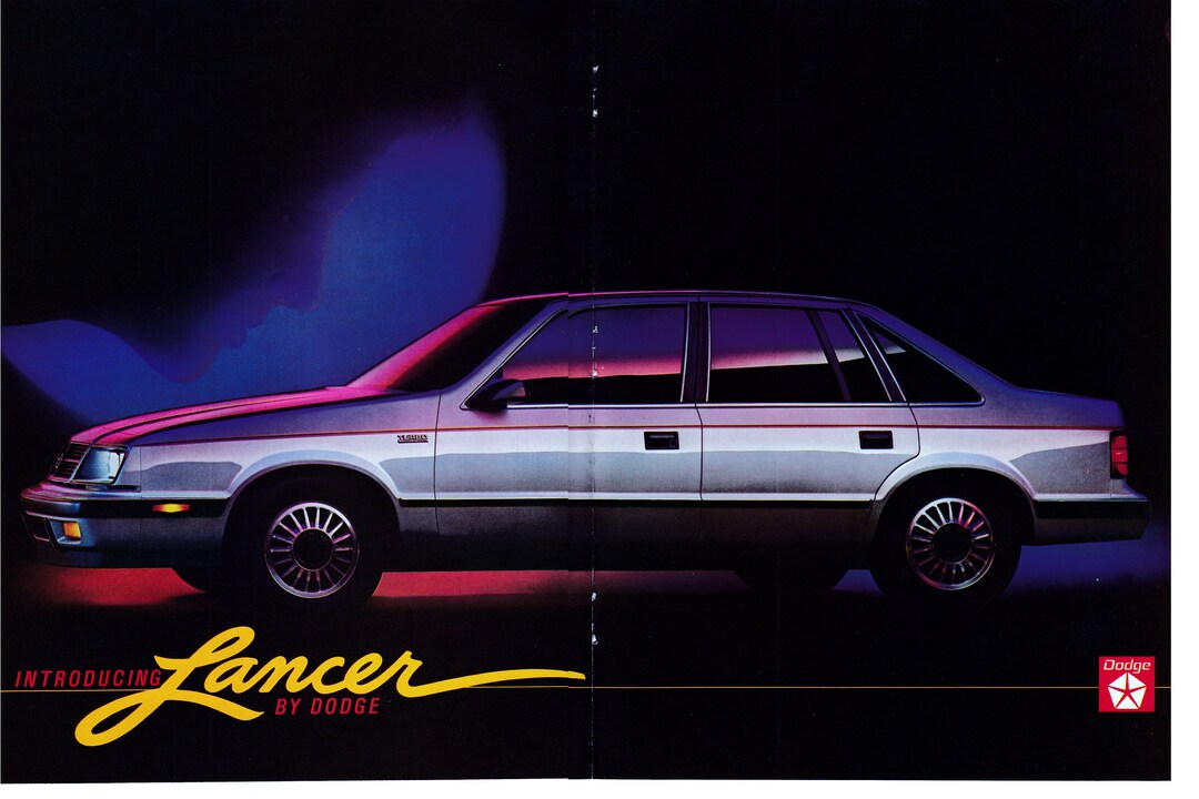 1984 Dodge Lancer Es-hatchback-original 2 Page 4 Sided Magazine Ad - Etsy