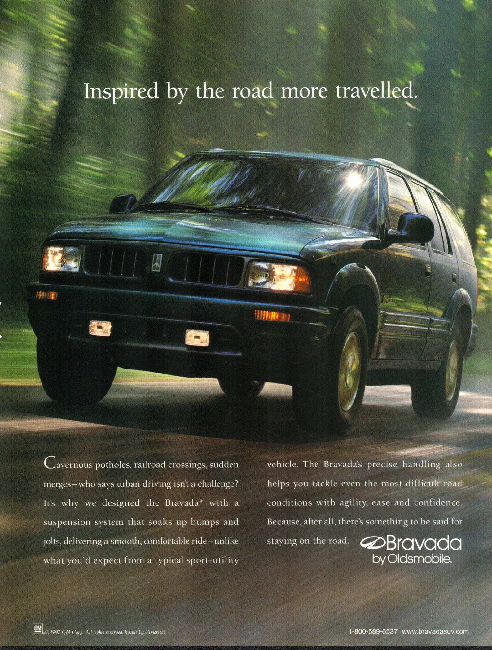 1997 Oldsmobile Bravado SUV Minivan Original Magazine Ad - Etsy