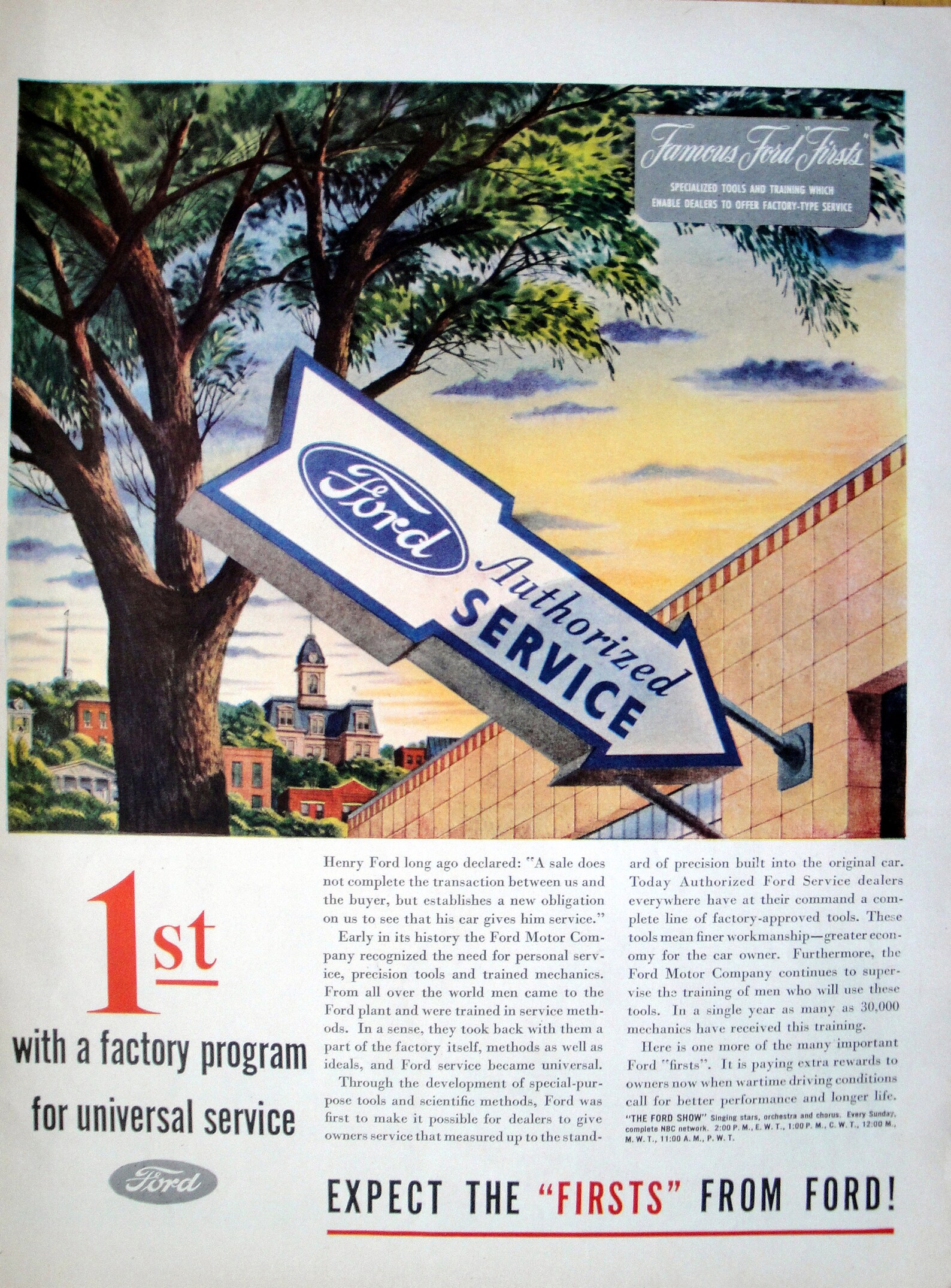1945 Ford Authorized Service Arrow Sign Original 13.5 10.5 - Etsy