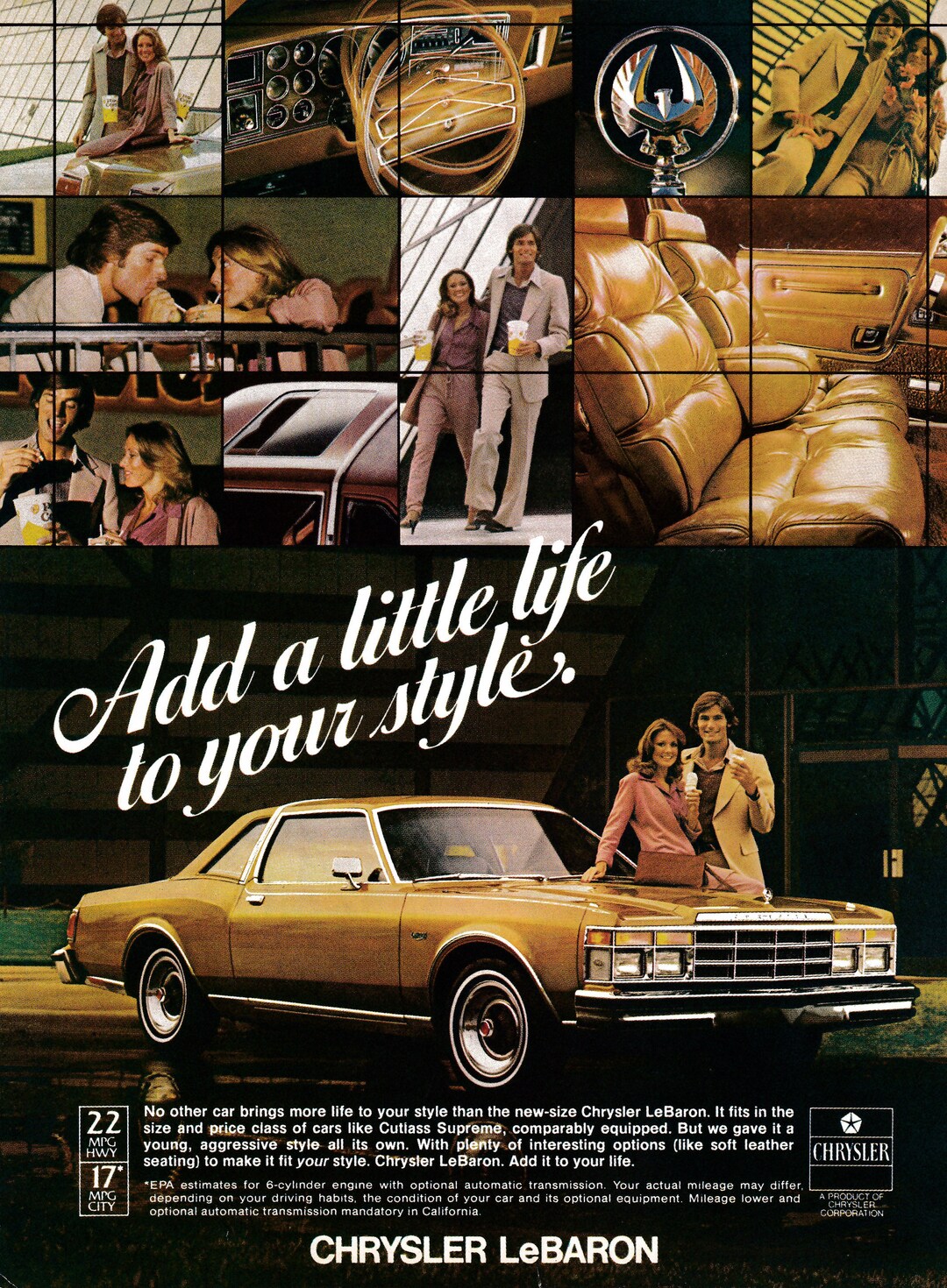 1978 Chrysler Le Baron-add a Little Life to Your Style-original ...