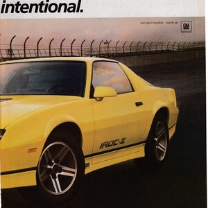 1985 Chevrolet Camaro IROC Z28-yellow-5.0 Liter-v-8-original 2 Page ...