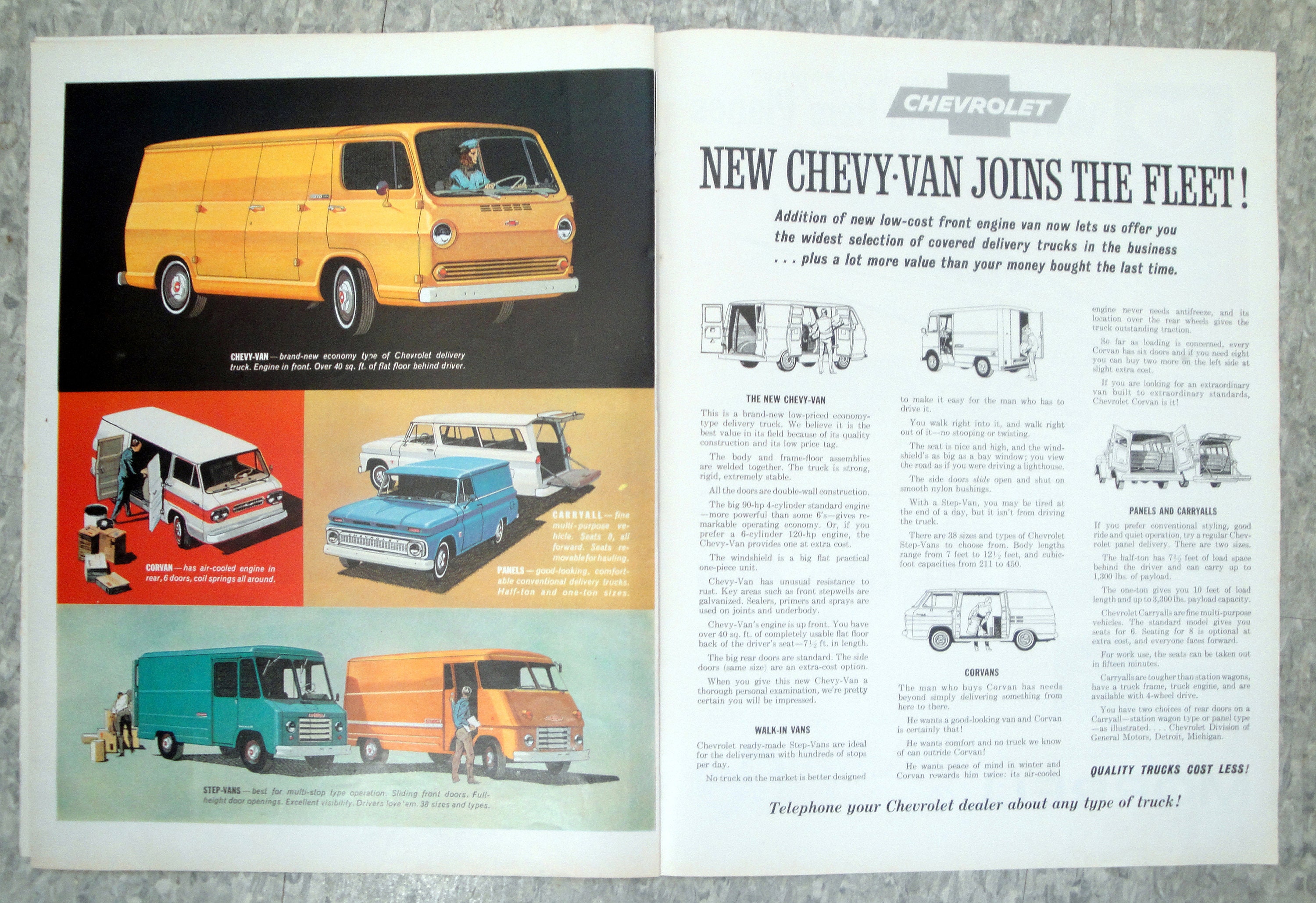1964 Chevrolet Vans Corvan Carryall Step Original 2 Page 13.5 - Etsy