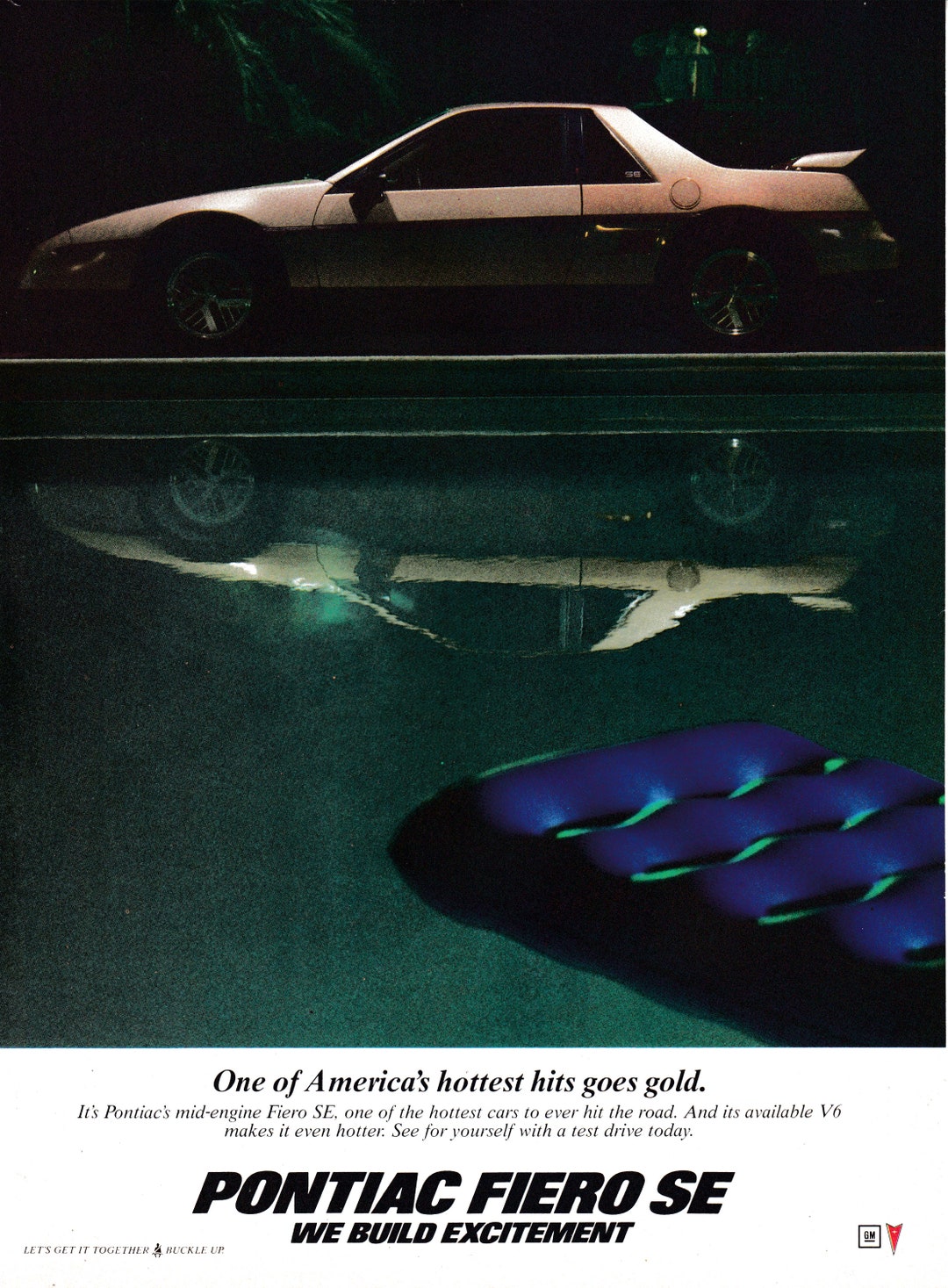 1985 Pontiac Fiero SE V-6 Original Magazine Ad - Etsy
