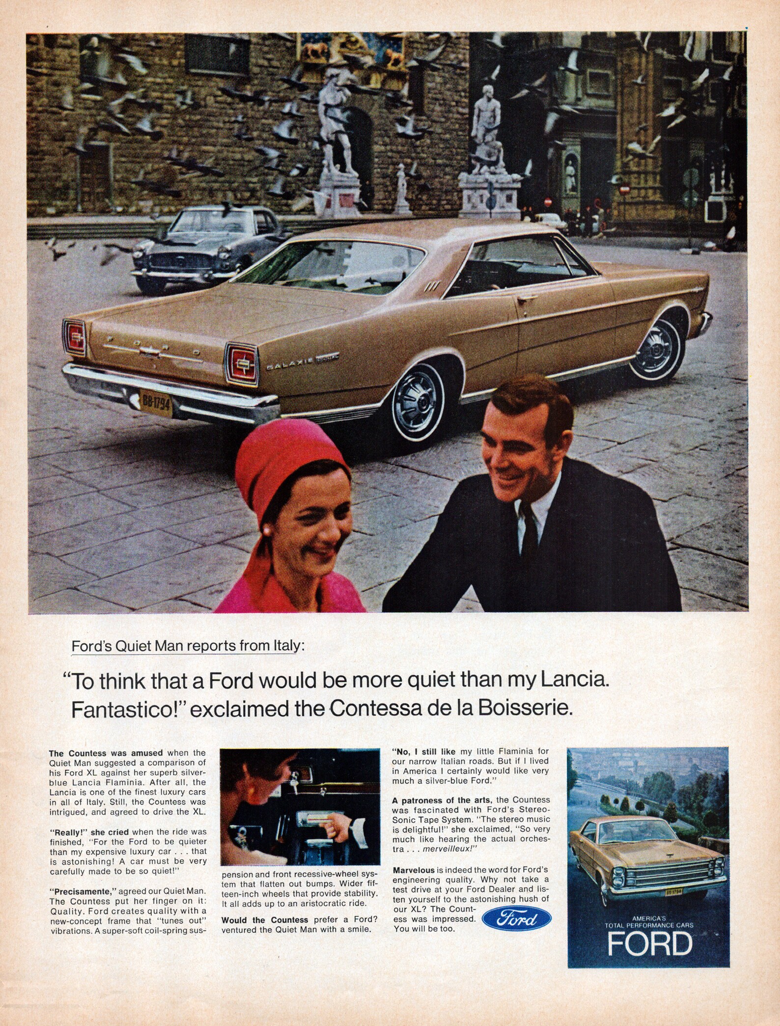 1966 Ford Galaxie XL Quiet Ride Says French Contessa Original - Etsy