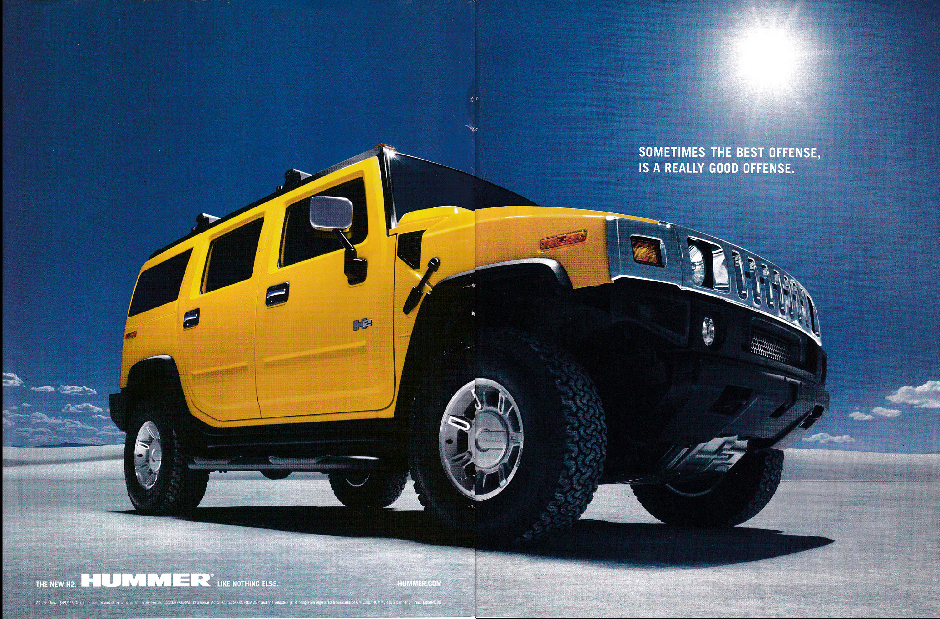 Yellow Hummer H3 Wallpaper
