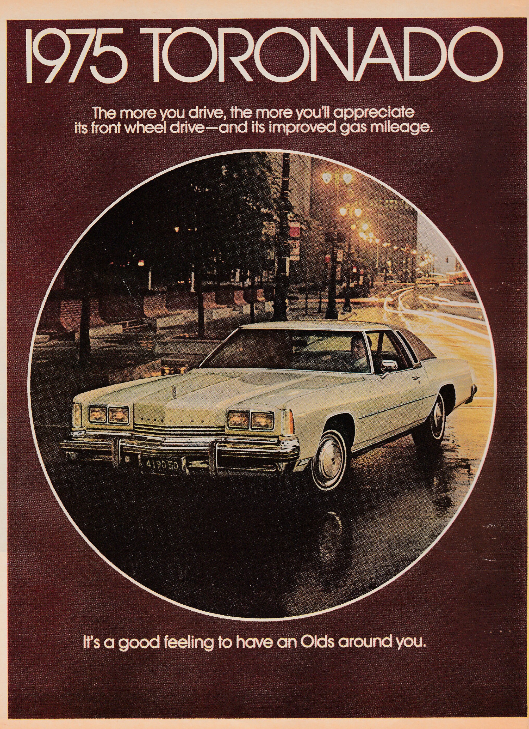 1975 Oldsmobile Toronado Original Magazine Ad-front Wheel Drive-general ...