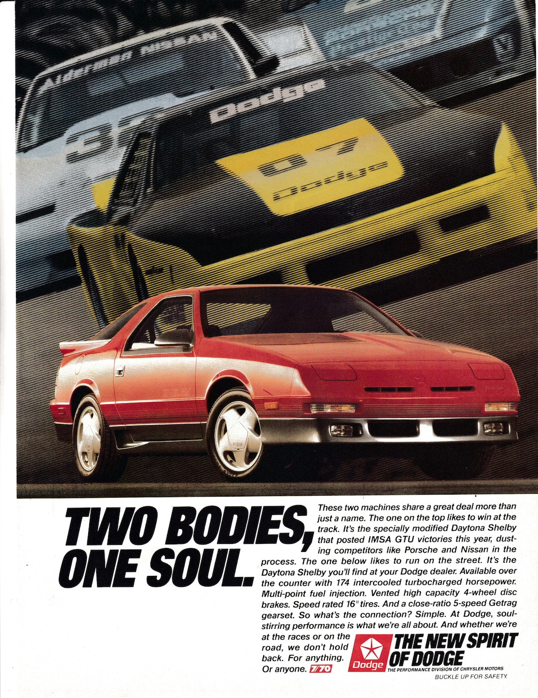 1989 Dodge Daytona Shelby-imsa GTU Winner-174 HP Turbo-original ...