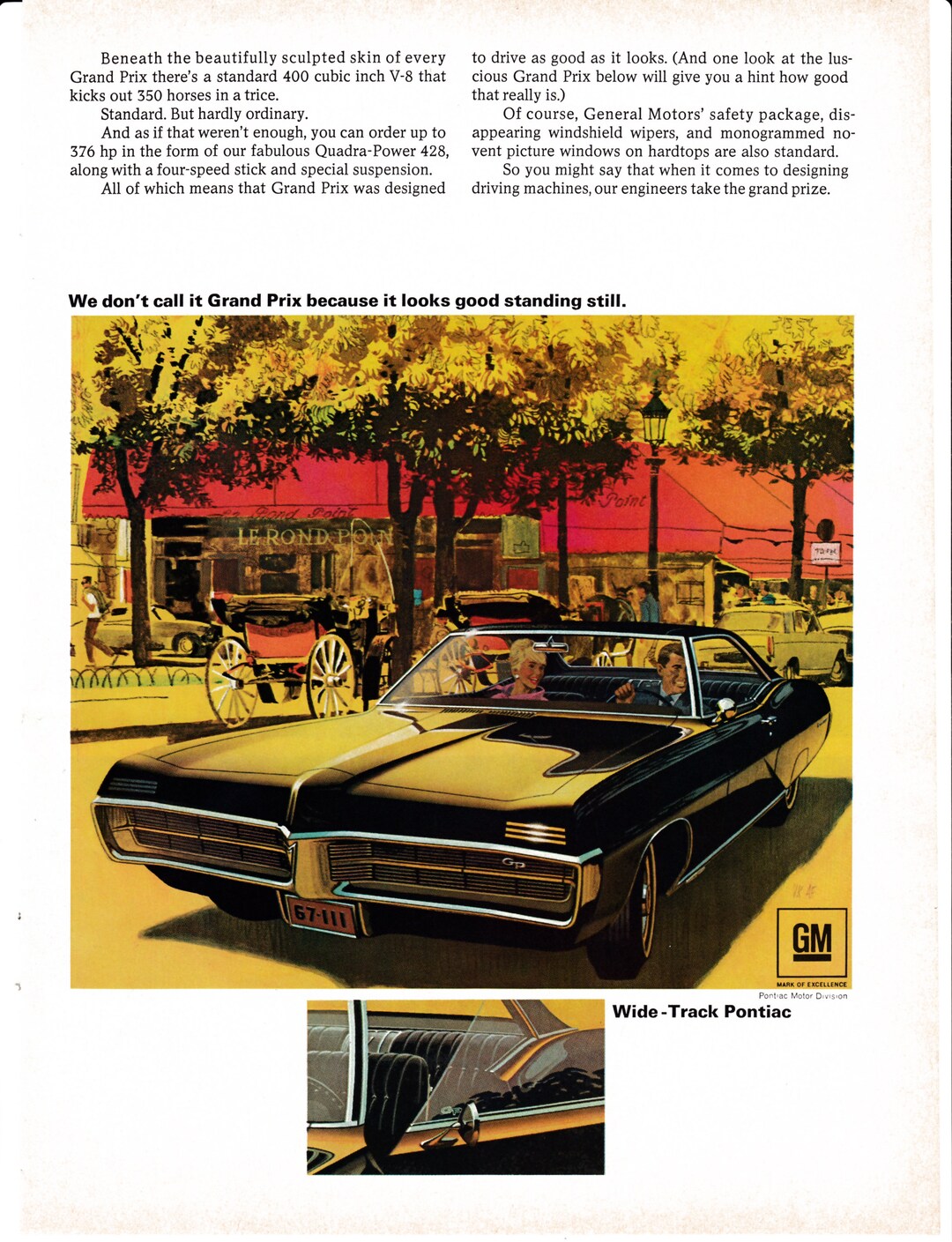 1967 Pontiac Grand Prix-wide Track General Motors-auto-original ...