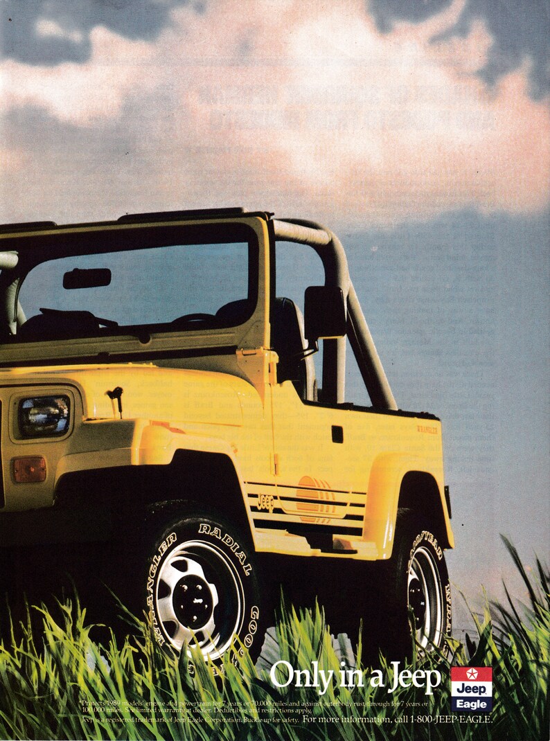 1989 Jeep Wrangler Islander Yellow-top Banana-new-original 2 - Etsy
