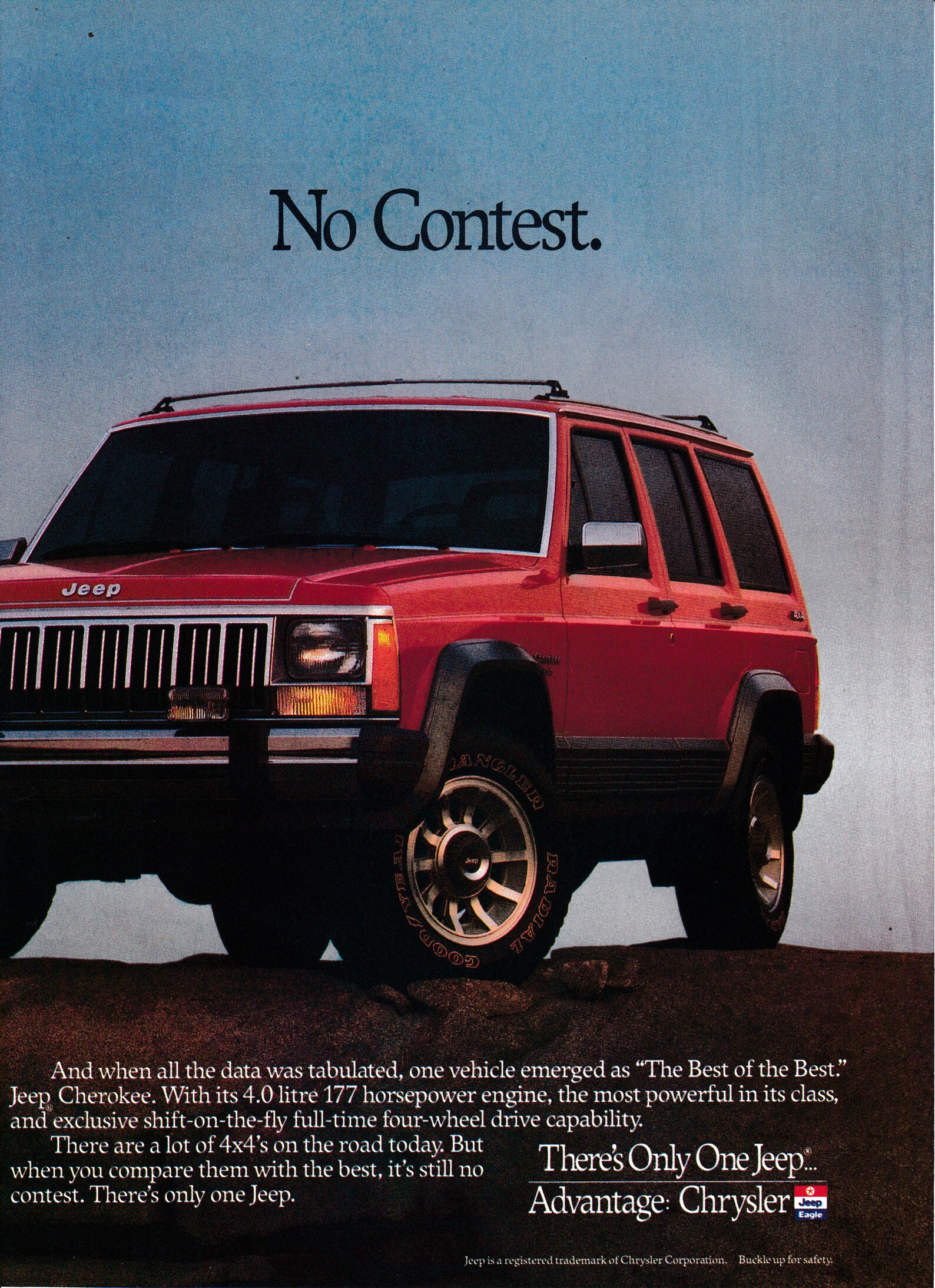 1990 Jeep Cherokee-war of the Winners-original 2 Page Magazine | Etsy