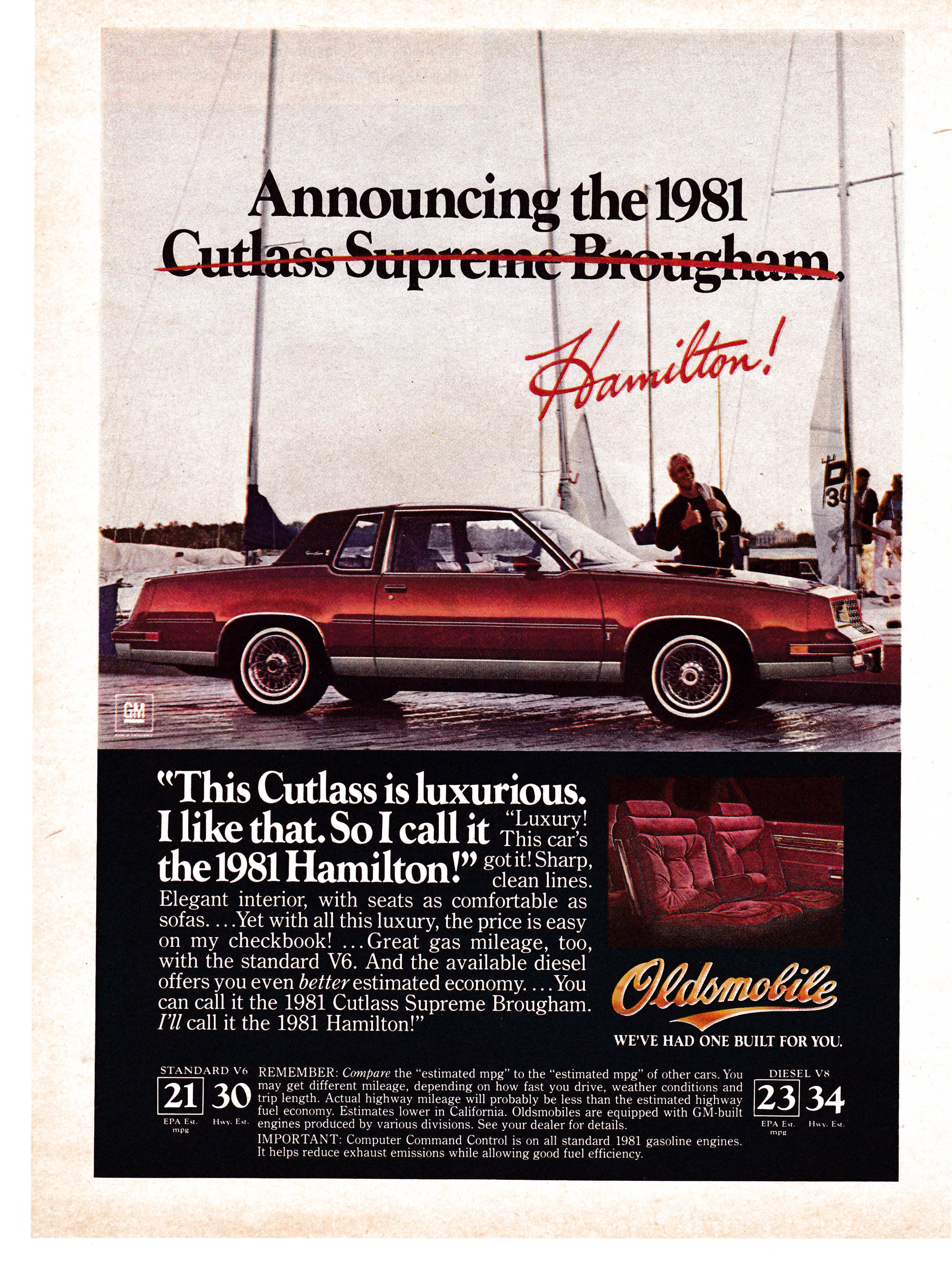 1981 Oldsmobile Cutlass Supreme Brougham George Hamilton - Etsy