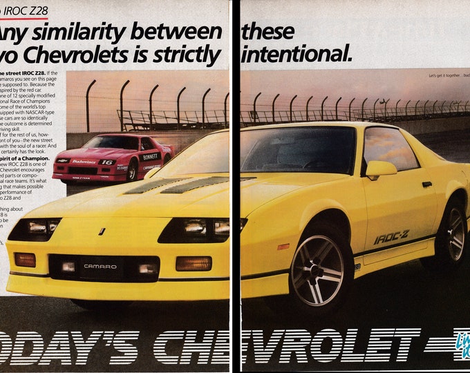 1985 Chevrolet Camaro IROC Z28-yellow-5.0 Liter-v-8-original 2 - Etsy