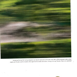 1998 Porsche 911-words Can Not Describe the Feeling-original 2 Page ...