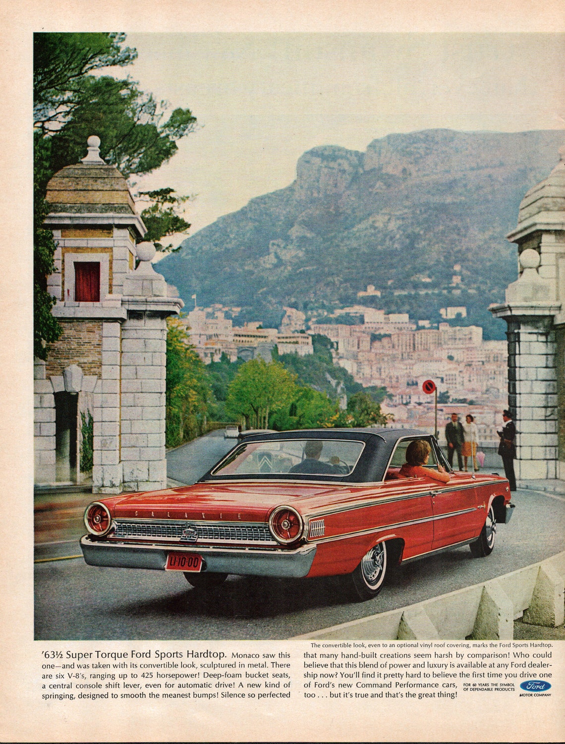 1963.5 Ford Galaxie Fairlane Falcon V-8 Original 2 Page - Etsy